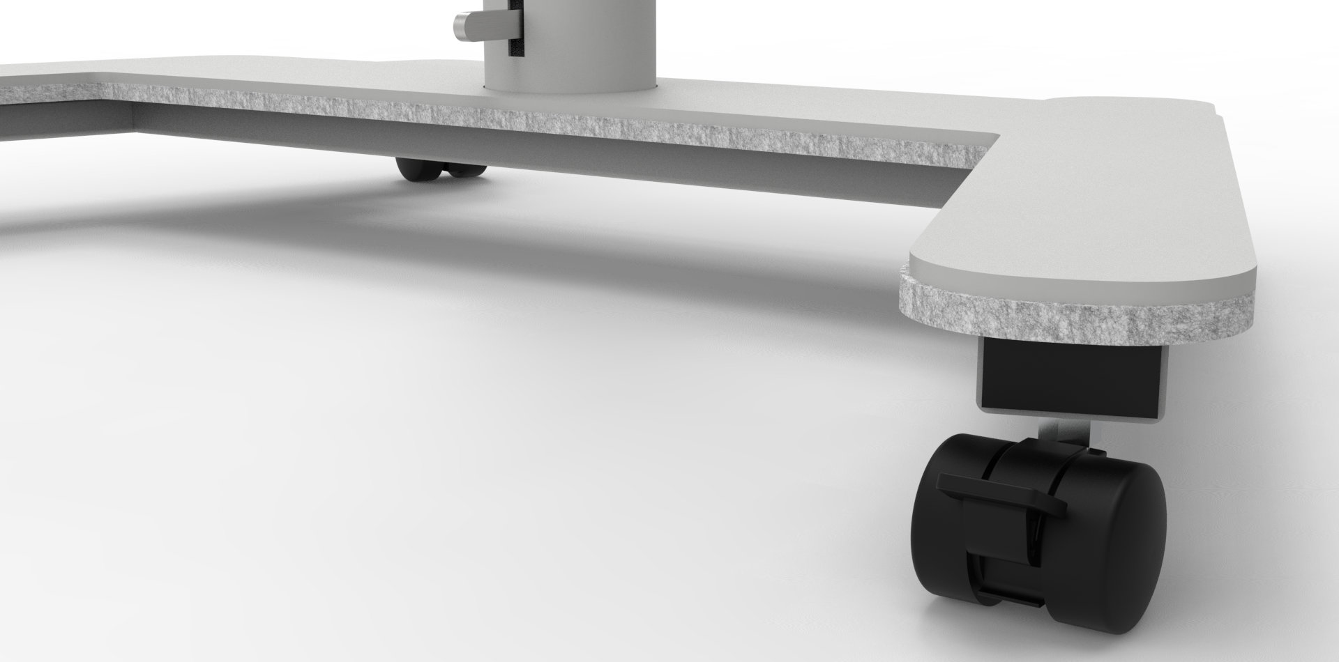 Veyhl: Agile One table frame mobile, tiltable and height adjustable